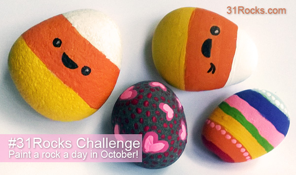 31 Rocks – Rock Painting Challenge – Coloring Press